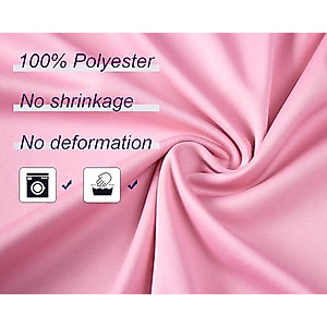 Mohoeey 10 ft x 10 ft Blush Backdrop Curtains Panels, Wrinkle Free Polyester Photography Backdrop Drapes,Wedding Party Home Decoration Supplies