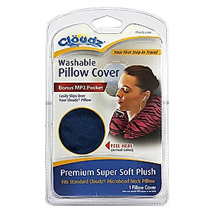 Cloudz Washable Travel Neck Pillow Cover - Blue