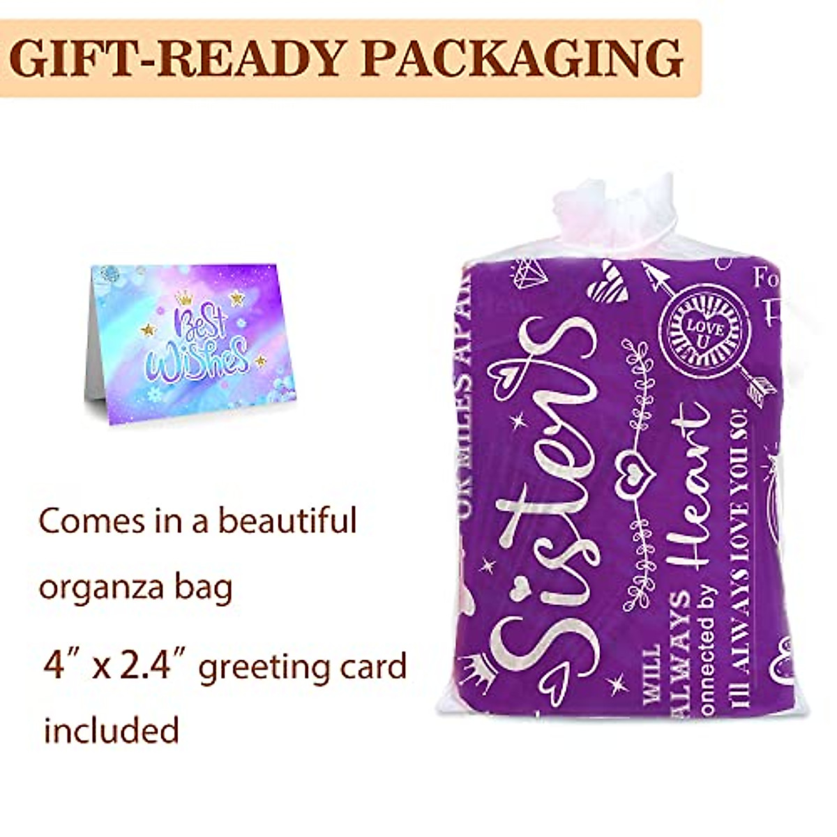 Pinata Sister Gifts Blanket,Gifts for Sister Throw Blanket, Gifts for Women,Sister Gifts from Sister,Sister Gifts for Birthday,Mothers Day,Valentines Day-Soft Purple Blanket 50" X 60"