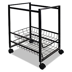 Advantus Mobile File Cart with Sliding Baskets