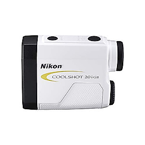 Nikon Coolshot 20i GII Golf Laser Slope Rangefinder, Standard Version White with yellow trim, Medium