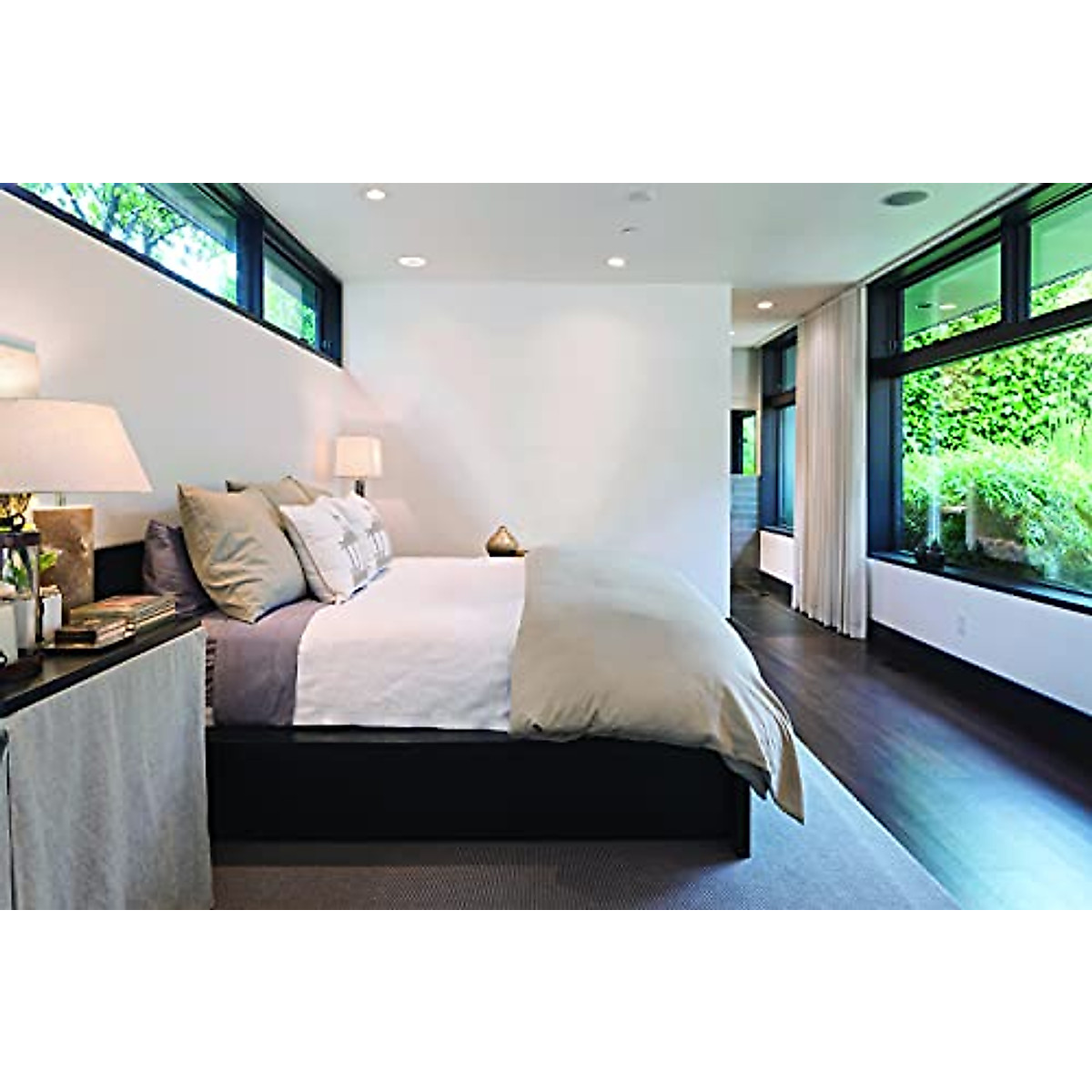 Lithonia Lighting 6SL RD 07LM 3000K 90CRI MW 6-Inch Dimmable LED Module with Integrated Wireless Bluetooth Speaker, 720 Lumens, 120 Volts, 13 Watts, Wet Listed, Matte White