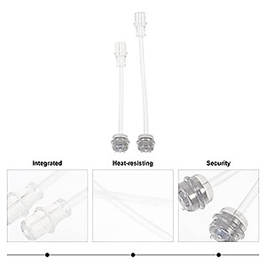 Healifty 2Pcs Baby Bottle Straws Weighted Straw Sippy Cup Straws Replacement for Nursery Bottle Baby Water Cup (Transparent)