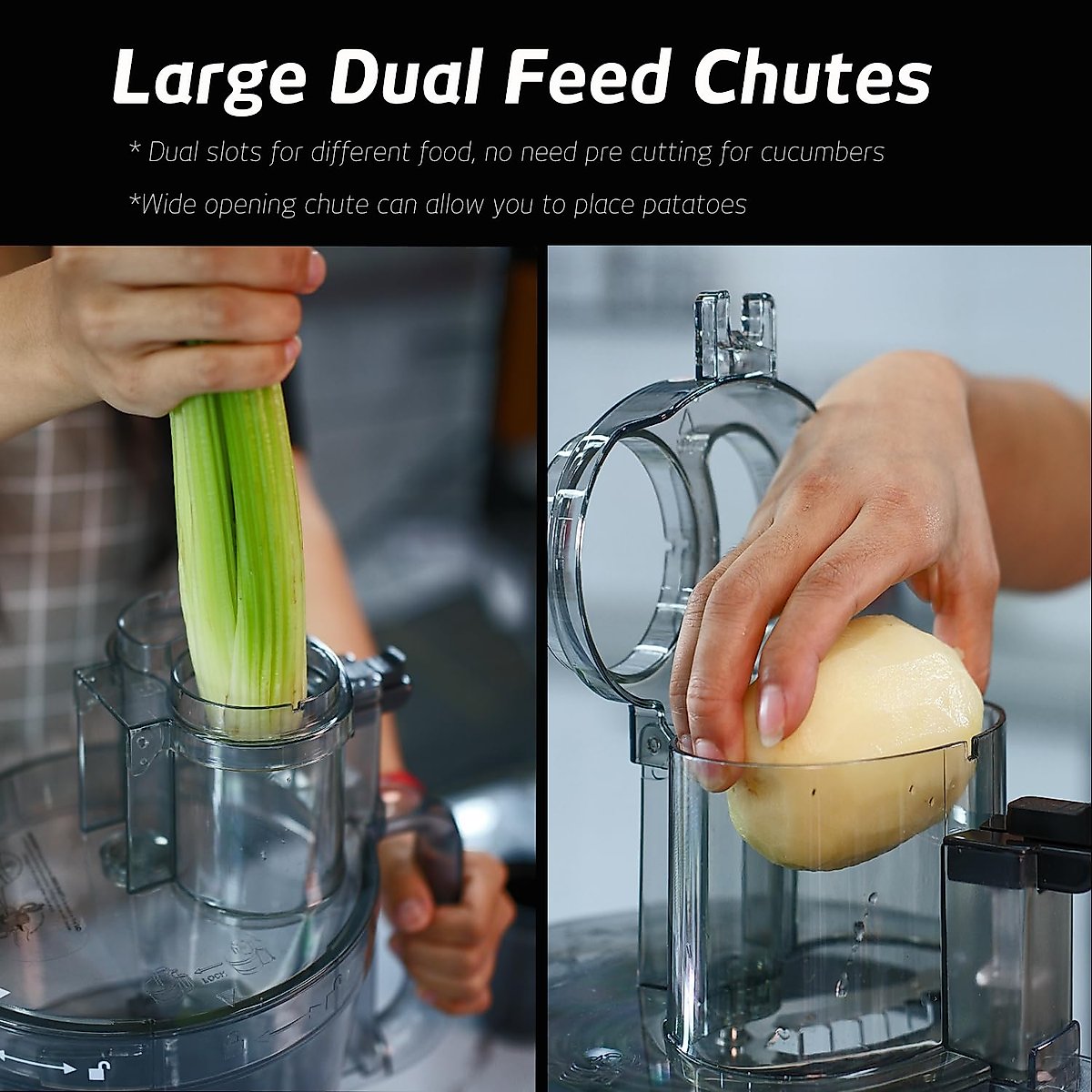 Magiccos 14-Cup Lemon Slicer Food-Processor - Large Feed Chute, 13 Speeds & Pulse, 3 Programs，Cheese Shredding, Cutting Fries, Meat Chopping, Shredding and Slicing, Mixing and Doughing, for Home Use
