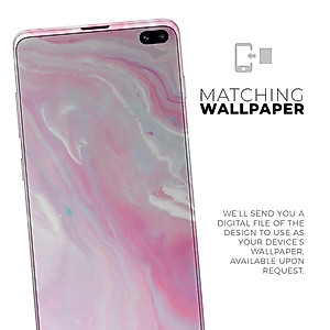 DesignSkinz Marbleized Pink Paradise V8 Protective Vinyl Decal Wrap Skin Cover Compatible with The Samsung Galaxy S20 (Screen Trim & Back Glass Skin)