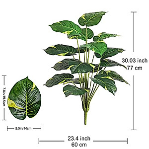 Artificial Trees for Outdoors, 30'' Artificial Green Plants Fake Tree UV Resistant Faux Plants for Indoor Outdoor Home Office Garden Decor（No Vase