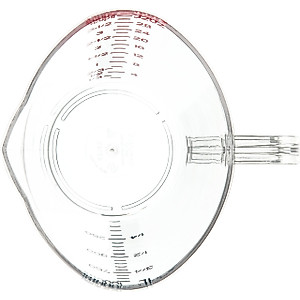 Carlisle FoodService Products 4314307 Commercial Plastic Measuring Cup, 1 Quart, Clear
