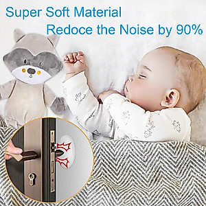 4 Pieces Wall Door Handle Stopper 2" Clear Rubber Door Knob Round Wall Shield Cushion Quiet Wall Protector for Door Handle Guard Door Bumper Wall Protector Silencer Self Adhesive