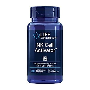 Life Extension NK Cell Activator – Enzymatically Modified Rice Bran Extract Supplement for Immune System Health Support and Protection – Non-GMO, Vegetarian – 30 Tablets