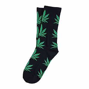 Kpop Space Mens Cotton Socks Fashion Marijuana leaf Casual Long Weed Sock Marijuana Weed Crew Socks(Uniform code H04)