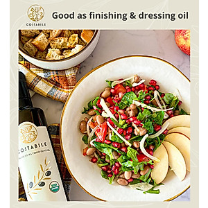 Extra Virgin Olive Oil Cold Pressed Organic. High polyphenol olive oil from Puglia Italy. Fresh harvest from a single estate - COSTABILE Classic Blend 8.45 Fl. Oz.
