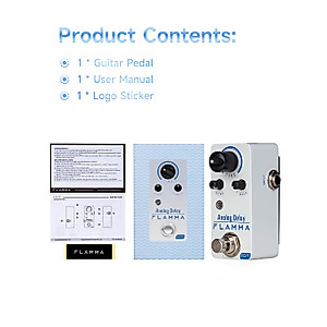 FLAMMA FC17 Analog Delay Pedal Vintage Delay Effects Electric Guitar Pedal True Bypass