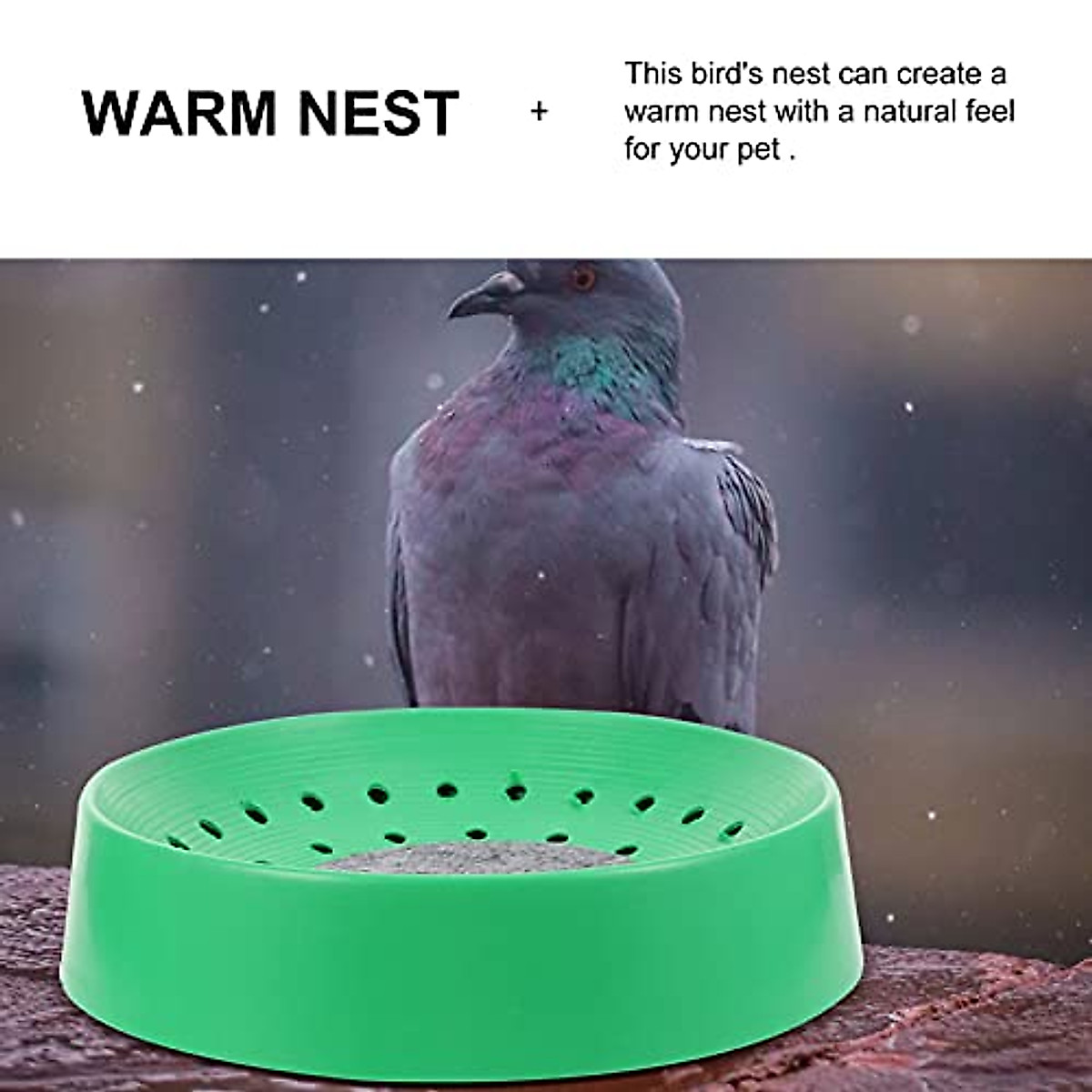 balacoo Bird Nesting Material Holder 4pcs Bird Breeding Nest Pigeon Hatching Box Plastic Bird Cage Quail Nesting Bowl for Pigeons Quails and Small Birds Nesting Pads for Chicken Coop