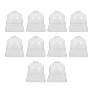 Yardwe Flower Pot Seedling Cover Humidity Dome Round Transparent Plant Dome Plastic Plant Cover Plant Cloche Plastic Freeze Protection Cloche Humidity Domes for Starting Protective Cover