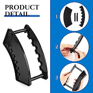 Ctosree 6 Pieces Plastic Pen Holder Display Stand 6 Slots Black Plastic Pen Holder 7 x 5 x 3 Inches Eyebrow Pen Stand Makeup Brush Rack Organizer for Home Office Desk School Supplies, Vertical