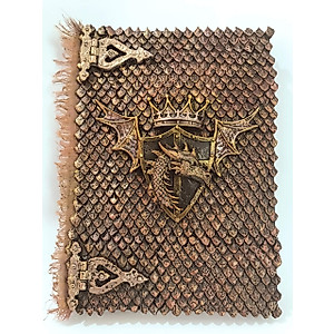 Katy Sue Continuous Dragon Scales Silicone Mold for Cake Decorating & Crafts - Texture Mat Size 6¾ x 5 inch; Each scale: ¼ x ¼ inch.