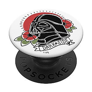 Star Wars Darth Vader Floral Classic Tattoo Design PopSockets PopGrip: Swappable Grip for Phones & Tablets