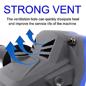 Cordless Angle Grinder, 21V Electric Angle Grinder Tool with 6.0Ah Battery and Charger, 10000RPM Brushless Motor Metal Grinder, 4-1/2 Inch Cutting Wheels, Cutting and Polishing