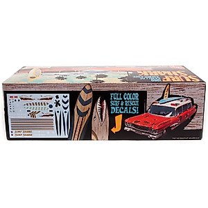 AMT Cadillac Ambulance 1959 1:25 Scale Model Kit, Factory Color