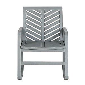 VBSQ Outdoor Chevron Rocking Chair - Grey Wash Slirr Chair Rocking Chair Rocker Chair Rocker Camp Chair Rocker Recliner Rocking Camp Chair Rocking Chairs Outdoor Rocking Chair Swinging Camping c