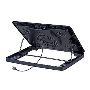 Mikikit Laptop Fan Cooler Portable Fan Notebook Cooler C5 Laptop Cooling Pad Portable Laptop Cooler