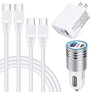 Android USB C Google Pixel 7 Fast Wall Charger for Google Pixel 7 Pro 6a 6 Pro 5a 5 4a 4 XL 3a 3 XL 2,Samsung S23 S22 S21 A14 A04S A53 A13,20W Fast Charging Block 38W Car Charger 6ft Type C to C Cable