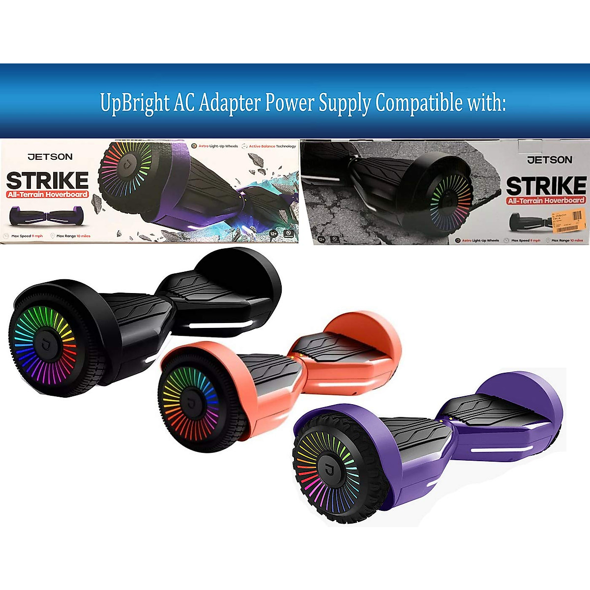 UpBright 3-Prong 42V AC/DC Adapter Compatible with Jetson Strike JSTRIKE 36V Lithium-ion Battery JSTRIKE-BLK JSTRIKE-BLU JSTRIKE-COR JSTRIKE-PUR JSTRIKE-RED CD CP4210 Coming Data Power Supply Charger