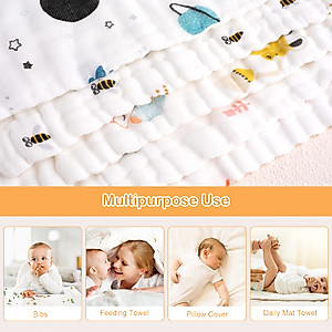 Verster Muslin Burp Cloths 5 Pack, 11.8x11.8”, Colorful Burp Cloths Baby Girl, Burp Cloths Baby Boy, Burping Cloths for Babies, Burp Cloths, Muslin Washcloths, Burp Clothes