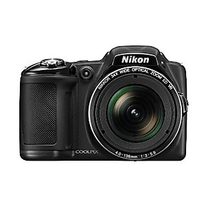 Nikon COOLPIX L830 16 MP CMOS Digital Camera with 34x Zoom NIKKOR Lens and Full 1080p HD Video (Black) (Discontinued by Manufacturer)