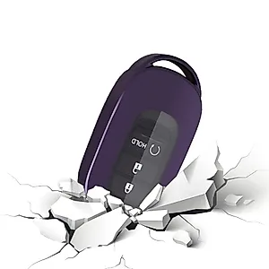 K LAKEY Honda Civic Key Fob Cover,Compatible with 2022 New Honda Civic Accord Sport SI EX EX-L Touring key Fob Silicone TPU Protective Case Holder Shell wih Keychain Blue