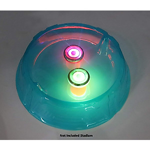 Aimoly Bey Battle Tops Light Up Battling Tops and Launcher Evolution Attack Pack 2 Pack (Style Random)