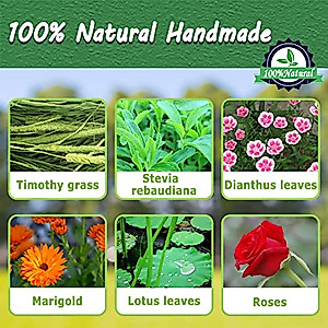 Hamiledyi Rabbit Chew Toys,15 Pcs Natural Timothy Hay Chips Chew Treats with Herbal Floral Scent for Rabbit Guinea Pig Hamster Chinchilla and More Small Animals