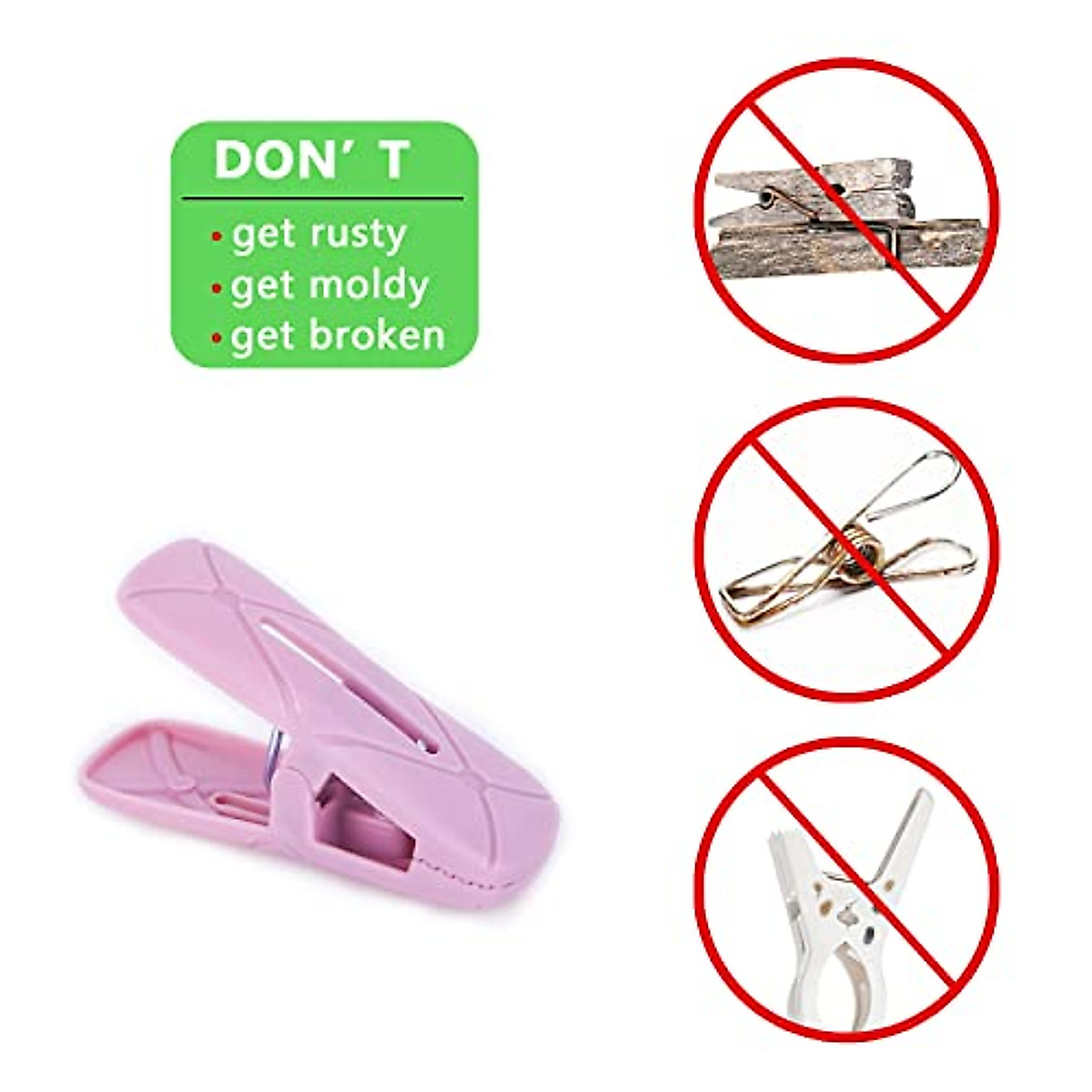 Chip Clips, Clips, Bag Clips, Clothespins, Chip Clip, Clip, Plastic Clothes Pin, Clips for Food Packages, 36Pcs