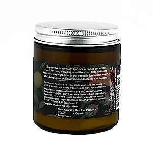 Farmstead Apothecary 100% Natural Anti-Aging Face Cream with Jojoba Oil, 4 oz (Lemon Lavender)