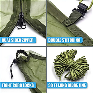 Gold Armour Hammock Bug Net - Mosquito Net for Hammocks - Premium Quality, Mesh Hammock Netting, Camping Accessories for Camping Hammock - Essential Camping Gear