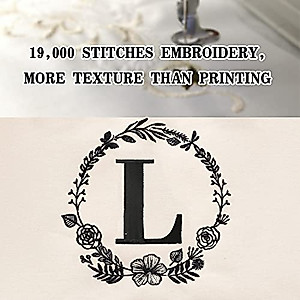 Qoosefun personalized bags for women,Tote Bag For Women,Initial Tote Bag For Women, Personalized gifts for women,beach bag, monogrammed gifts for women, Tote Bag With Zipper L