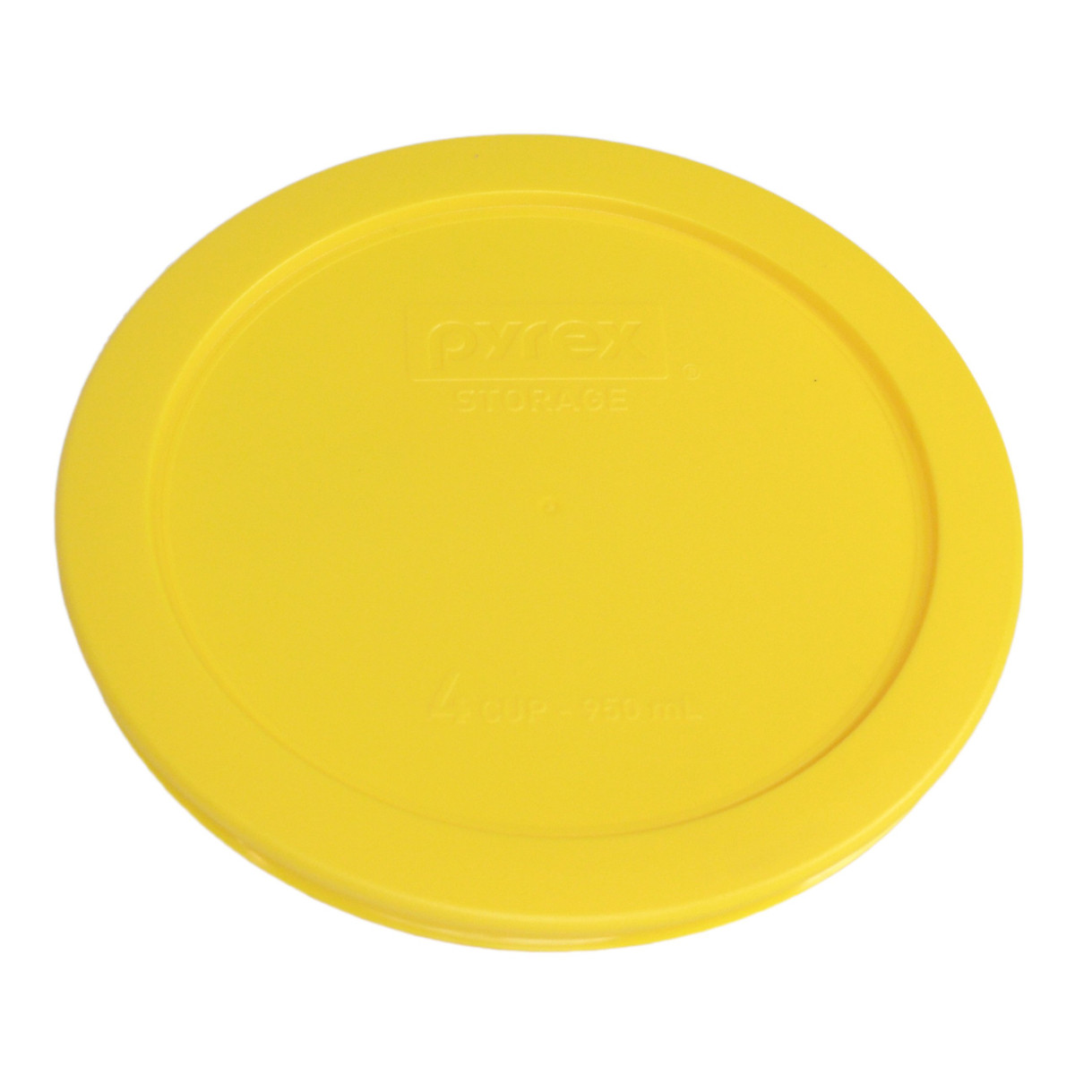 Pyrex (1 7201 4 Cup Glass Bowl and (1) 7201-PC Meyer Lemon Yellow Lid Made in the USA