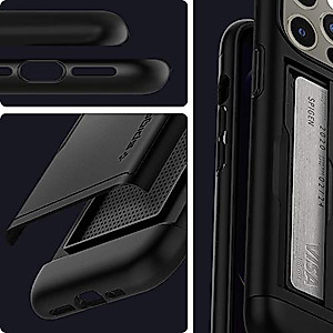 Spigen Slim Armor CS Designed for iPhone 12 Pro Max Case (2020). - Black