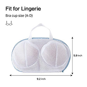 3 Pack Honeycomb Mesh Laundry Bags for Delicates - Premium Durable Lingerie Bag for Travel Storage Organization