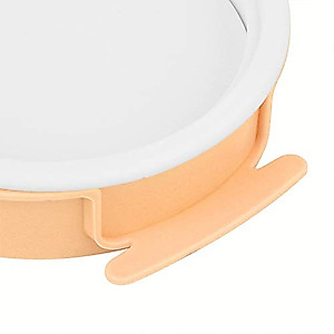 Milltrip Portable Trash Bag Holder, Hanging Garbage Bag Holder with Lid Kitchen Trash Bin Garbage Bags Storage Rack(Yellow and White)