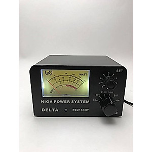 Delta PSM1000W 1000 WATT SWR & Power Meter Compatible for CB Antenna Meter 24-30 MHz