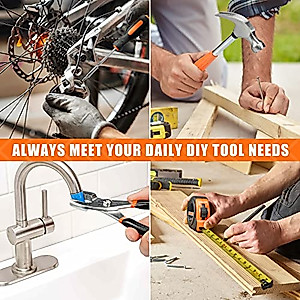 ENGiNDOT Home Tool Kit, 57-Piece Basic Tool kit with Storage Case for Household Repair, Home Improvement and DIY Project