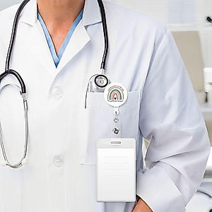 Retractable Badge Reel with Swivel Alligator Clip Nursing Badge Holders for Hanging ID Card Name Key Chain, Everyone Deserves A Helping Hand