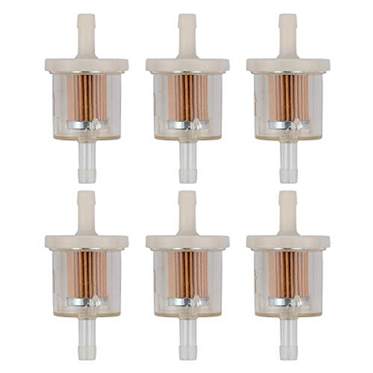 Wellsking 6Packs 691035 Small Engine Fuel Filter for BS 493629 5065 691035 KAWASAKI 49019-7001 49019-0014 49019-0707 49019-7001 BS 84001895 40 Micron for Selected Engines Mower Fuel Filter