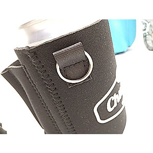 Beer Can Chuggie With Two Pockets, Holds Phone, Keys and Accessories, 3mm Thick Neoprene (Assorted, 4 Pack)