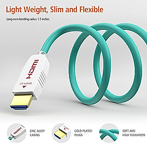 RUIPRO 8K Fiber Optic HDMI Cable 50 Feet 48Gbps 8K60Hz 4K120Hz Dynamic HDR eARC HDCP2.2/2.3 for RTX4080/4090/3080/3090, Xbox S/X, PS5/4, AVR, Projector, LG/Samsung/Sony TV