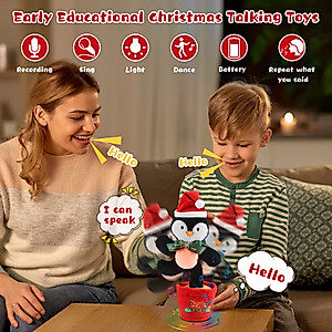 Emoin Dancing Cactus Baby Toys 6 to 12 Months, Singing Dancing Christmas Toys for Baby Boys Girls Musical Christmas Stuffed Animals Christmas Decorations Indoor Kids