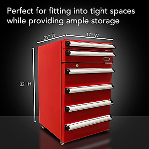 Whynter TBR-185SR 1.8 cu. ft. Portable Tool Box Refrigerator with 2 Drawers and Lock, One Size, Powder Coated Red