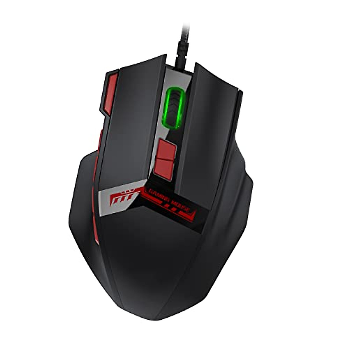 iFCOW Wired Mouse 10 Buttons USB Gaming Mouse with RGB Light 1000/1600/2400/3200DPI Weight Tuning for Desktop Laptop