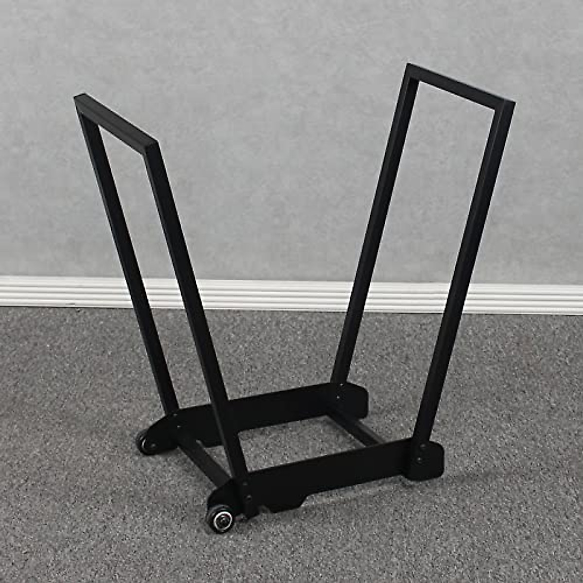 Industrial Rustic Firewood Log Rack for Home Fire Place Decoration,Indoor Outdoor Wrought Iron Firewood Holders,Lumber Storage Stacking,Metal Firewood Racks,Black(Large)